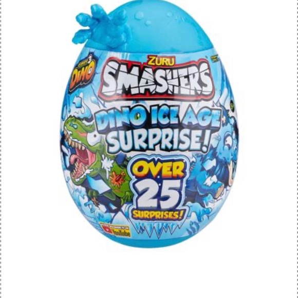 Zuru | Toys | Smashers Dino Ice Age Egg Blue Green Teal Orange Or ...